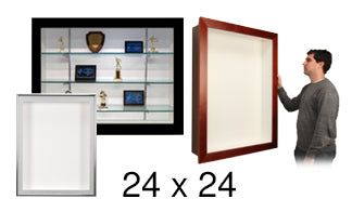 Discover the Best 24x24 Shadow Box Display Cases in Wood and Metal ...