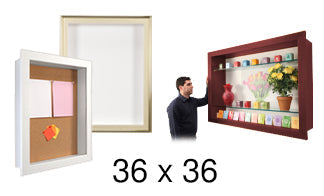 Buy 36x36 Shadow Box Display Cases: Elegant Wood and Metal Frames for ...