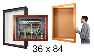 Top 36x84 Wood and Metal Framed Shadow Box Display Cases Available Now ...