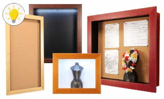 Display Your Treasures: Premium Patented Wide Wood Shadow Box with ...
