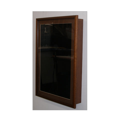 4 Inch Deep Designer Lighted Wood Cork Board Display Case 18x24 ...