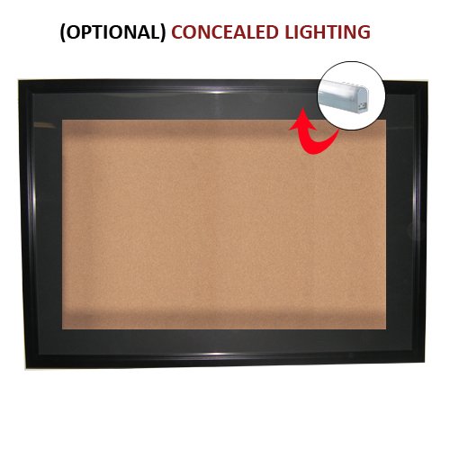 2 Inch Deep Designer Large Wood Cork Board Display Case 30x40 – Shadowboxes