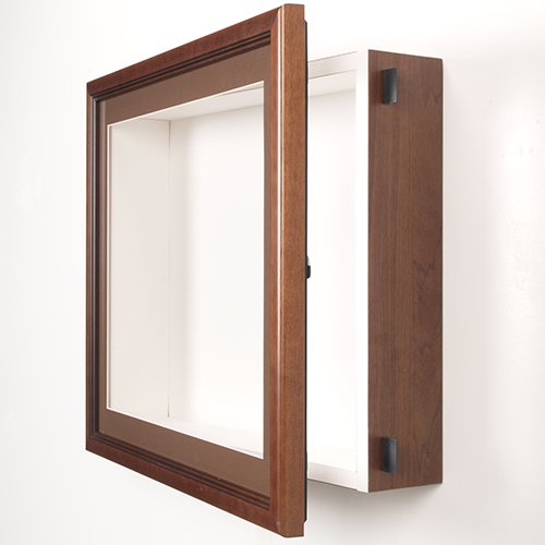 Designer Wood Framed Interior 4" Deep Shadow Box Display Case 10 Sizes ...
