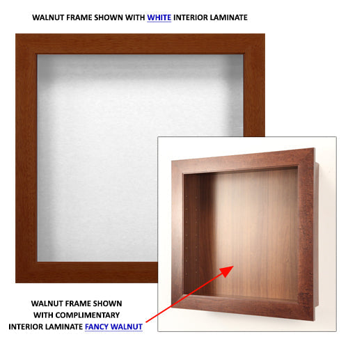 Open, Framed Wood Shadow Box 1" Deep | 25+ Wall Shadowbox Sizes ...