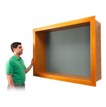 Open Face Wood Framed 1" Deep Large Shadow Boxes w Cork Board 25+ Sizes ...